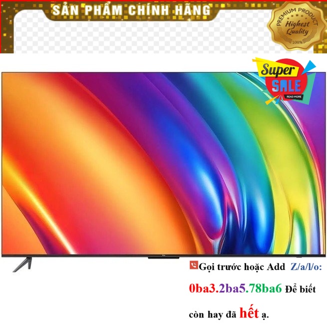 [Hãng] Google Tivi TCL 43P745 4K 43 Inch | Shopee Việt Nam