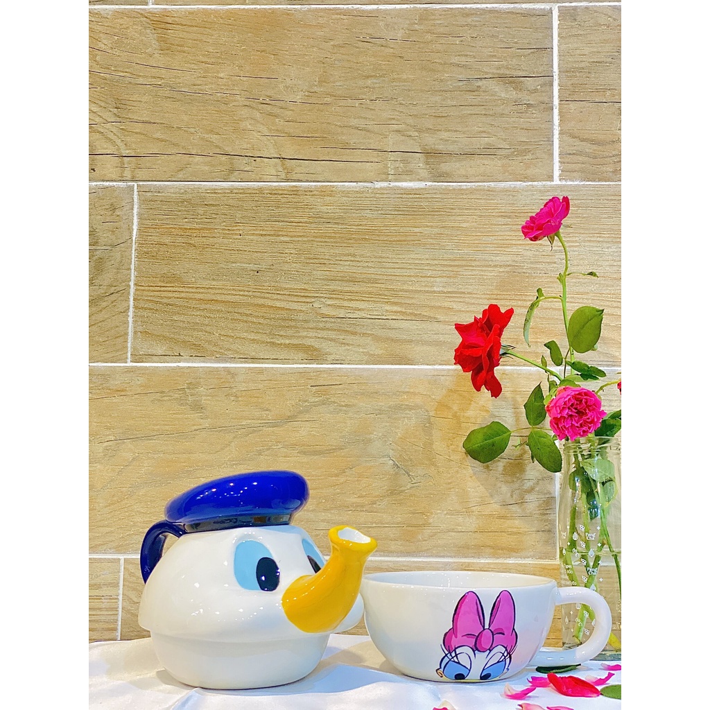 Bộ ấm trà , 1 tách vịt Donald -Donald Duck Teapot and Mug Tokyo ...
