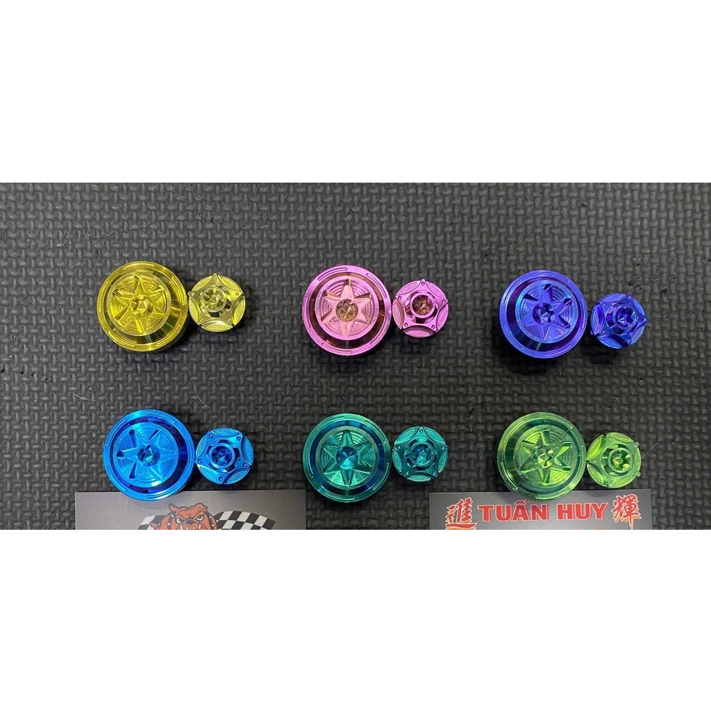 Ốc Mâm Lửa Raider Xăng Cơ Titan Gr5 ( Raider XC Crab Duo Cap Titanium ...