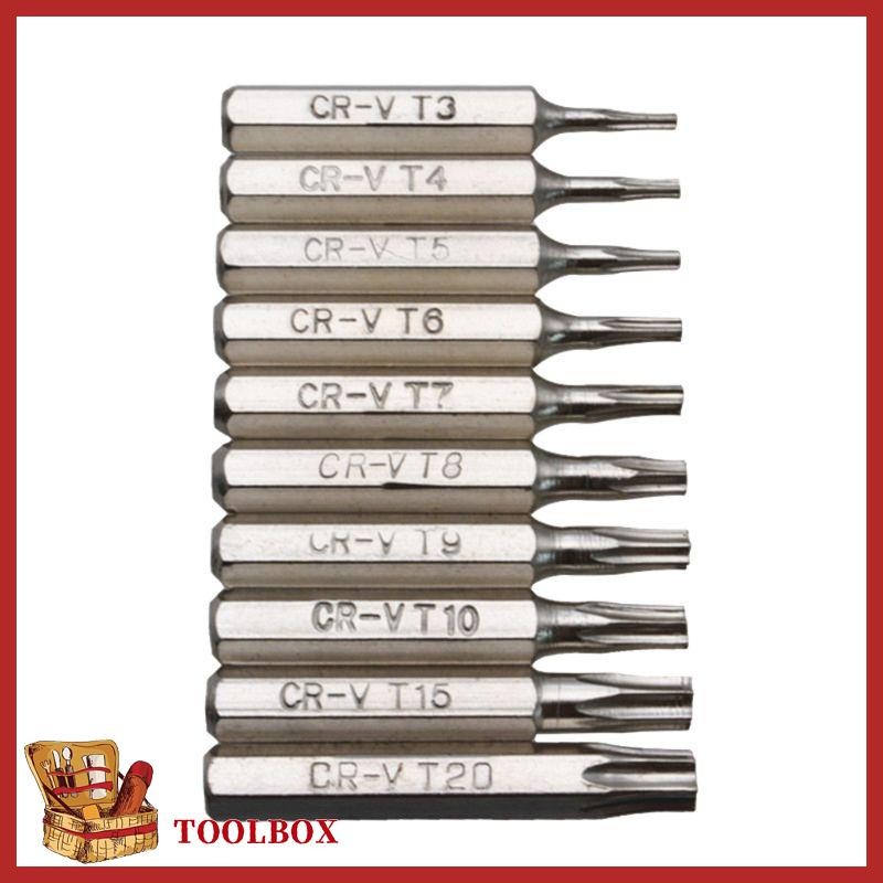 Hộp CÔNG CỤ 10 Chiếc Cho CR-V Torx Tua Vít Bộ T3 T4 T5 T6 T7 T8 T9 T10 ...