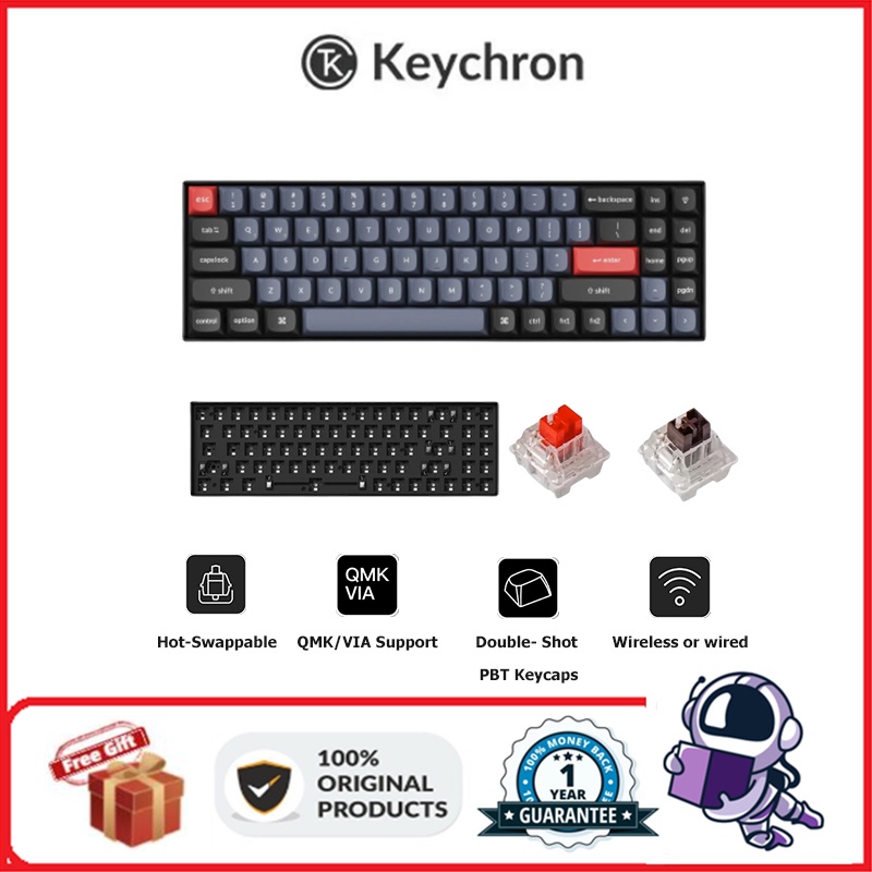 Keychron K14 Pro QMK/VIA Wireless Mechanical Keyboard | Shopee Việt Nam