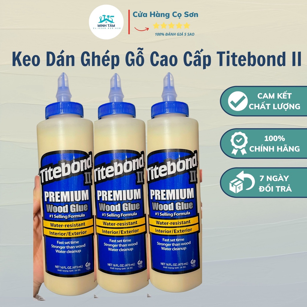 Keo Dán Gỗ Cao Cấp TITEBOND II made USA 473ml Khả Năng Chịu Nước Cực ...
