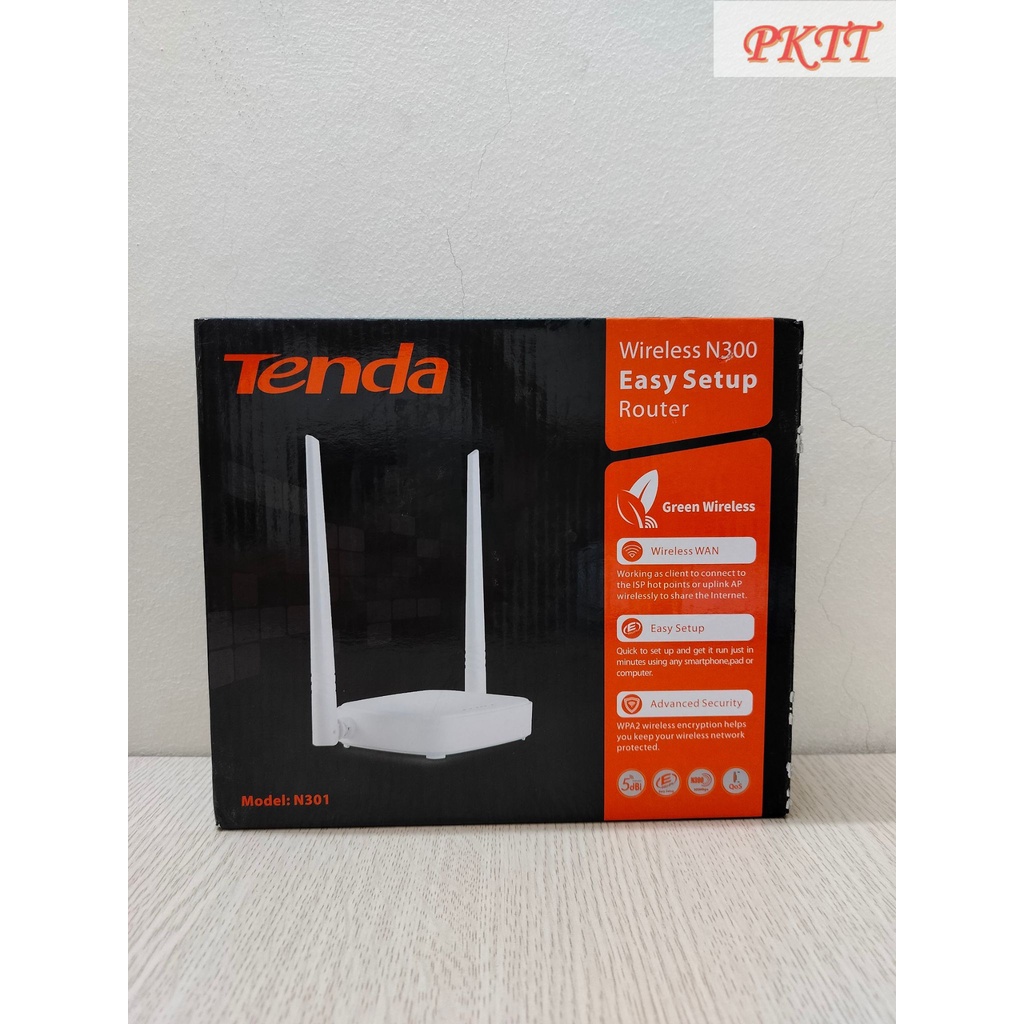 [Chính hãng] Wifi Tenda N301 2 Râu - N301 Router WiFi chuẩn N tốc độ ...