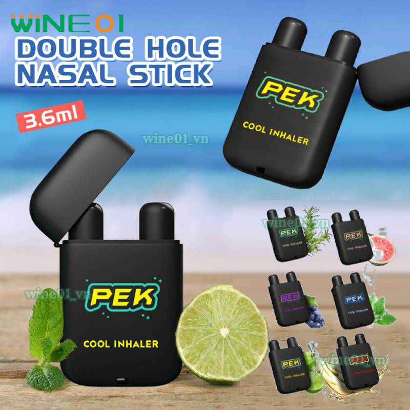 Double Hole Vital Oil Pek Bar Cool Nostril Mũi Ống hít, Thanh năng ...