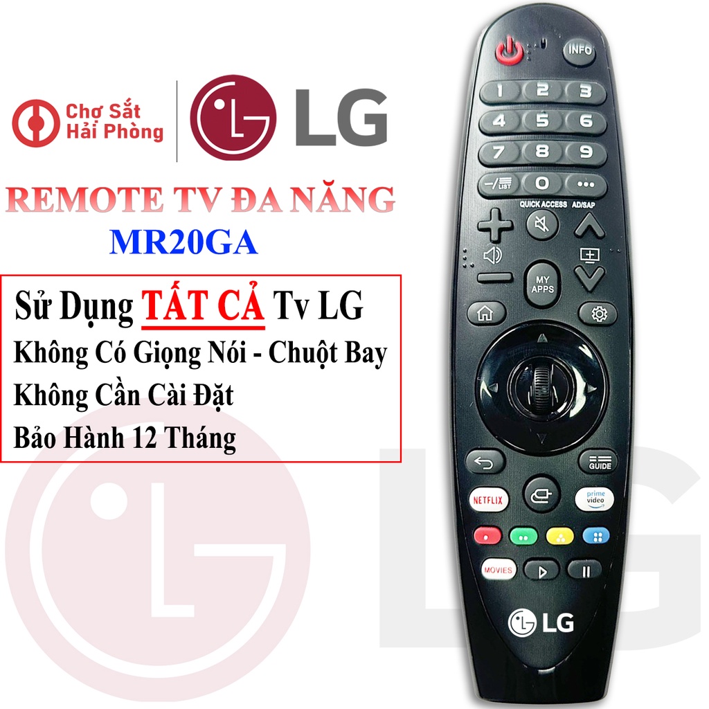 [TẶNG PIN] Remote TV LG MR20GA Đa năng [không micro chuột bay] sử dụng ...