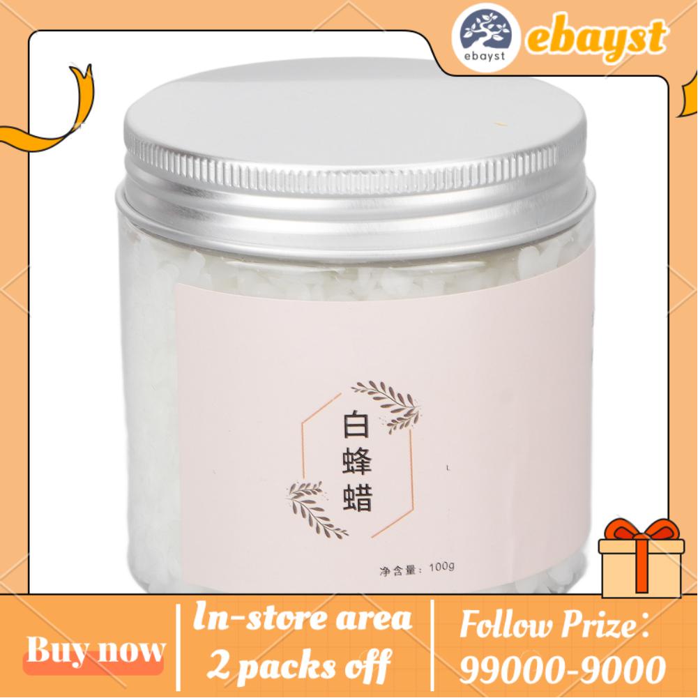 Ebayst Natural White Beeswax 100g Cosmetics Material for Lip Balm Home Factory | Shopee Việt Nam