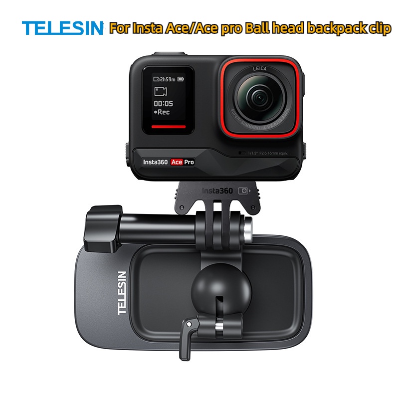 TELESIN Kẹp Gắn Ba Lô Đầu Bi Bằng Nhựa Resin Thông Dụng Cho Insta360 ...