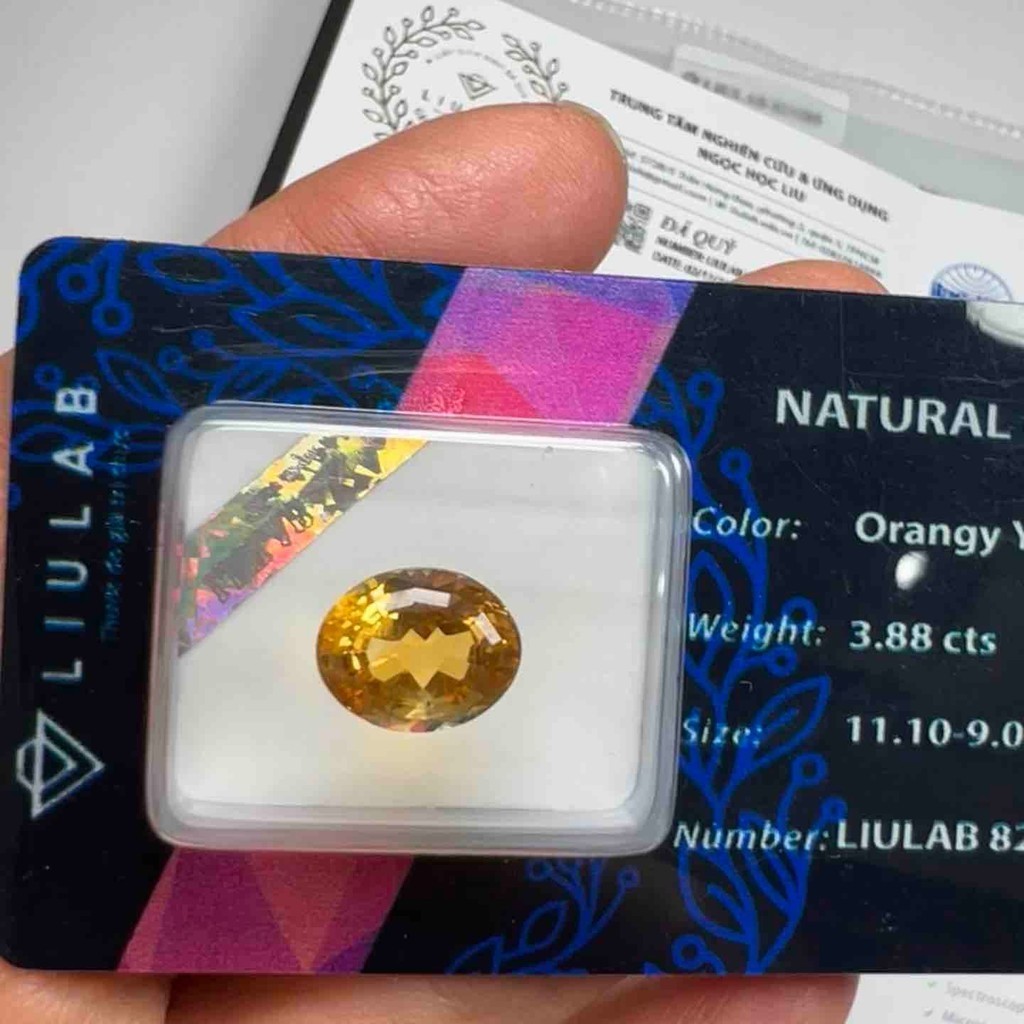 823285-ĐÁ CITRINE,THẠCH ANH VÀNG ( THIÊN NHIÊN ) ĐÃ KIỂM ĐỊNH LIULAB. | Shopee Việt Nam