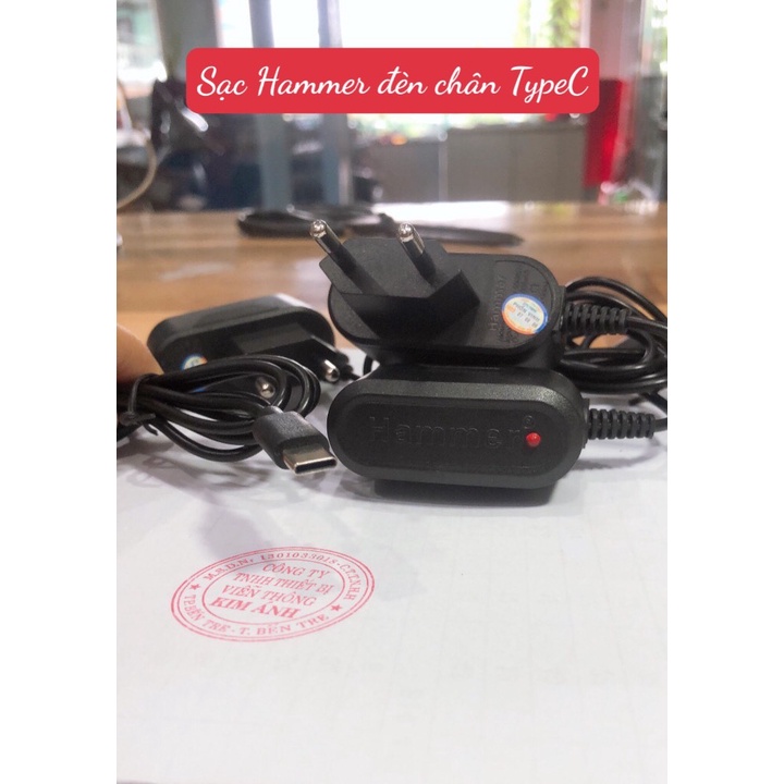 Sạc điện thoại hiệu Hammer chân cắm Type C có đèn dùng cho máy cỏ, Hàng ...