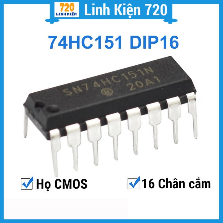 74HC151 DIP16 bộ ghép kênh 8 bit | Shopee Việt Nam
