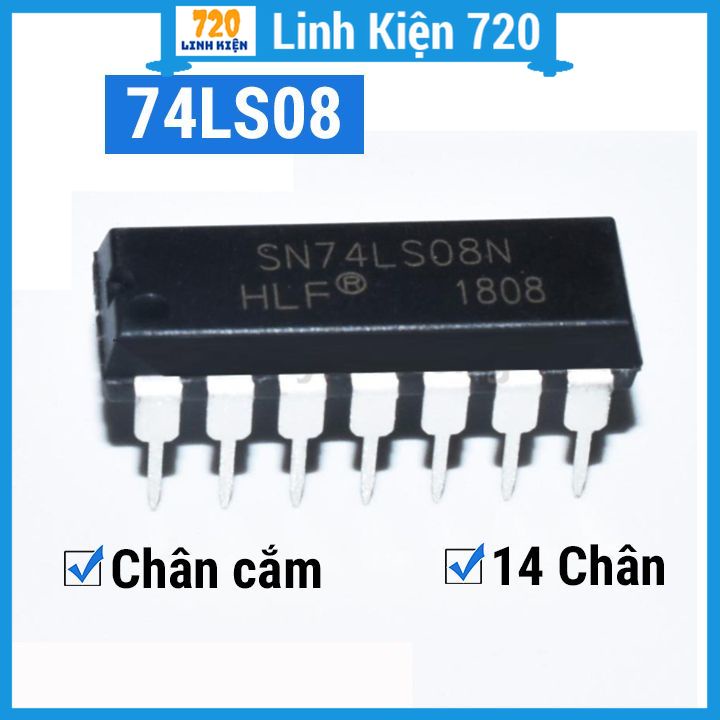 Ic logic 74LS08 Quad 2-input AND Gate DIP14 | Shopee Việt Nam