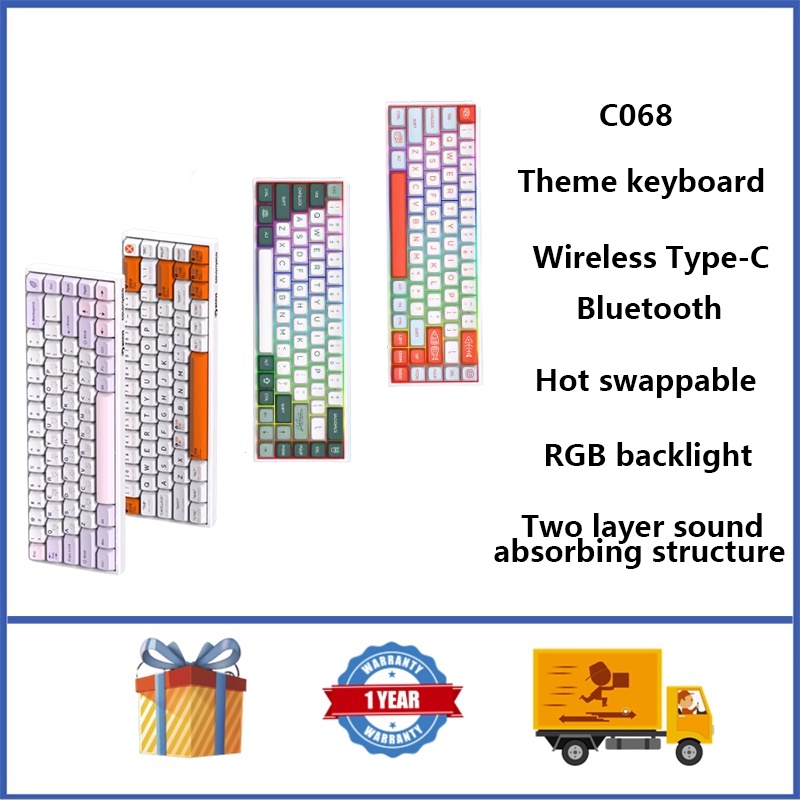 Bàn PhíM colorreco c068 Không Dây, TíCh HợP MàN HìNh rgb, 65% | Shopee ...