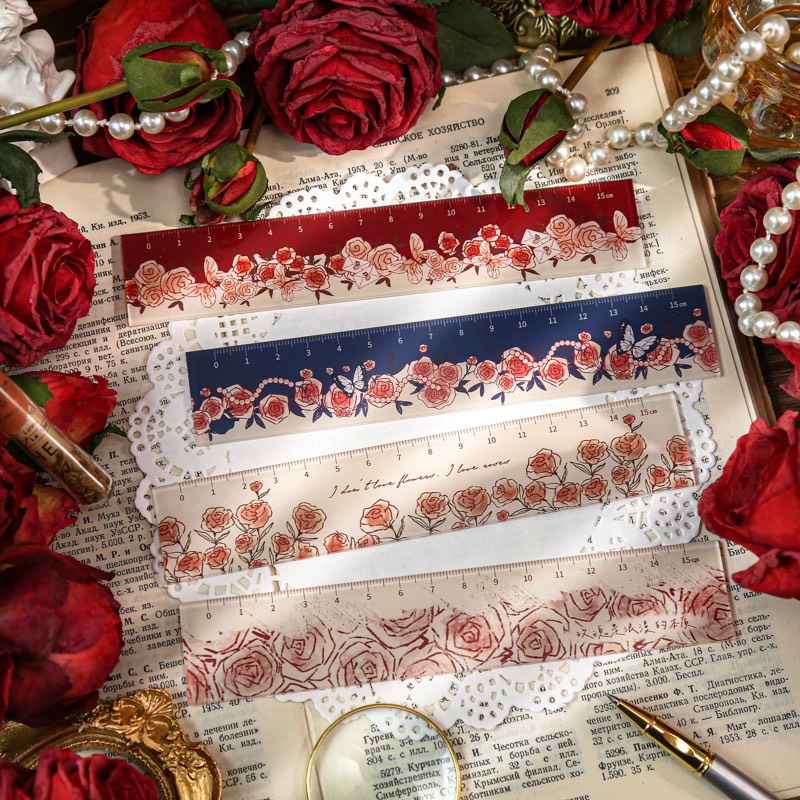 Thước kẻ nhựa in hình Red Rosie 15cm | Shopee Việt Nam