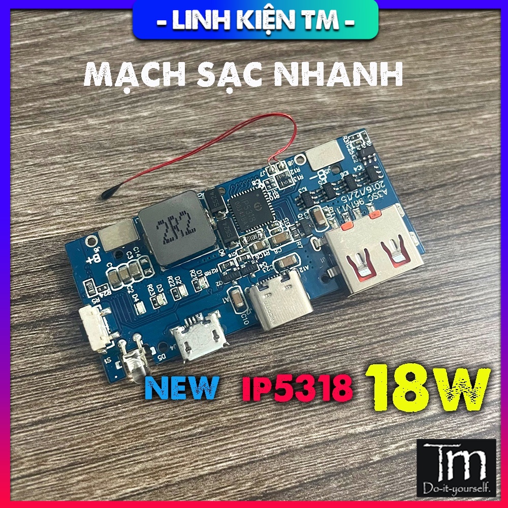 Mạch Sạc Dự Phòng Sạc Nhanh QC3.0 18W IP5318 Mới | Shopee Việt Nam