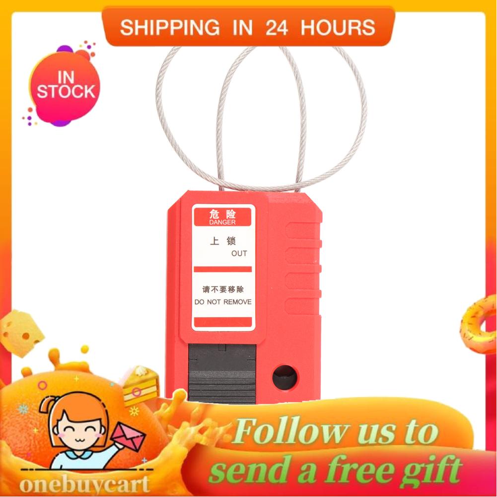 Onebuy Power Insulation Safety Lock Robust Lockout Tagout Cable Durable ...