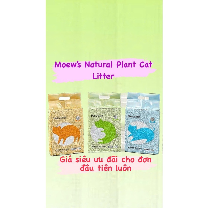 Cát Đậu Nành Moew's 2.5kg - Cát Vệ Sinh Cho Mèo Moew | Shopee Việt Nam