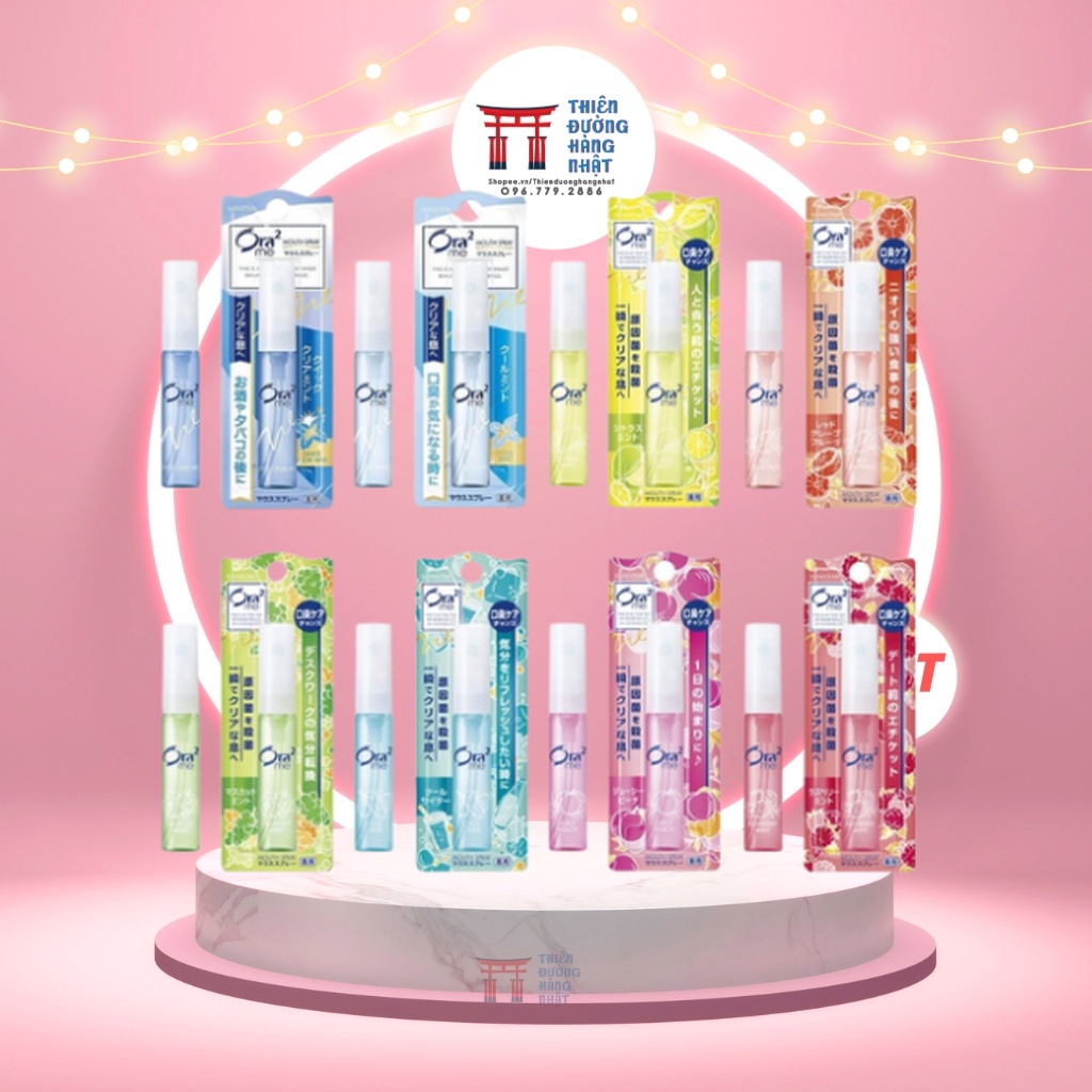 Xịt Thơm Miệng Nhật Bản Sunstar Ora 2 - 6ml, Dung dịch xịt miệng nhỏ gọn, nhiều hương vị ...