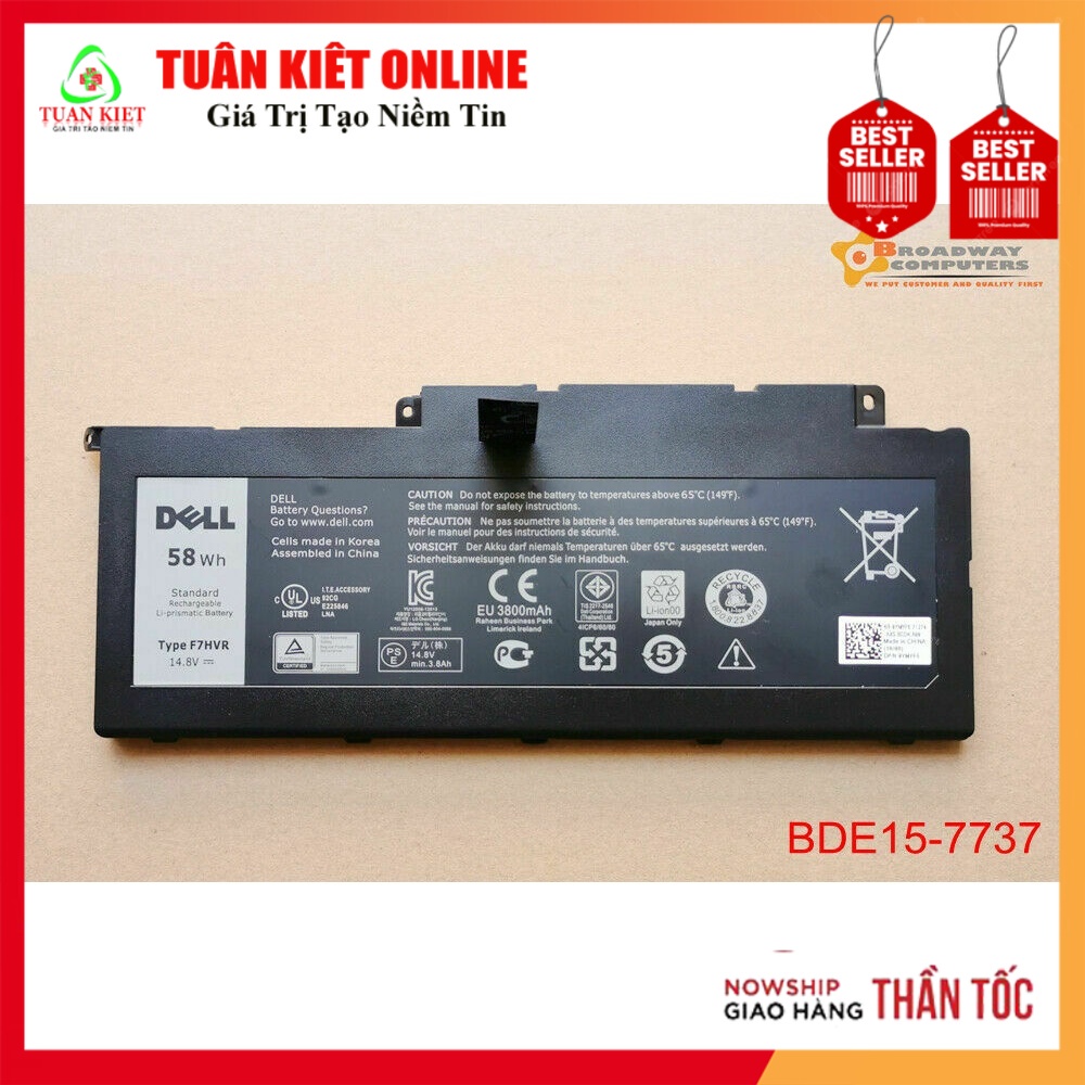 Pin Laptop Dell Inspiron 15 7537 17 7737 F7HVR Battery | Shopee Việt Nam