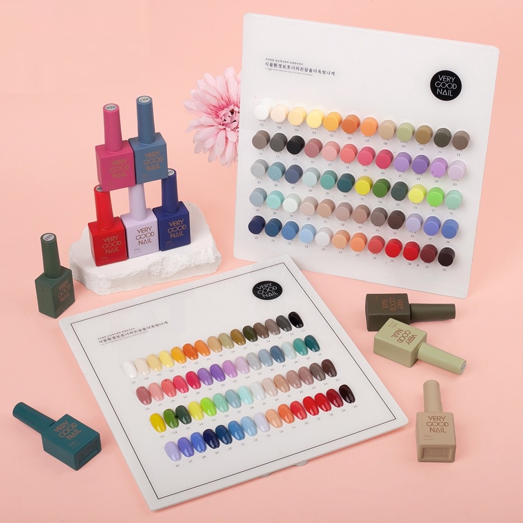 [Có sẵn] Set Sơn Gel Very Good Nail 60 Màu (Tặng Kèm Base/Top + 2 Bảng ...