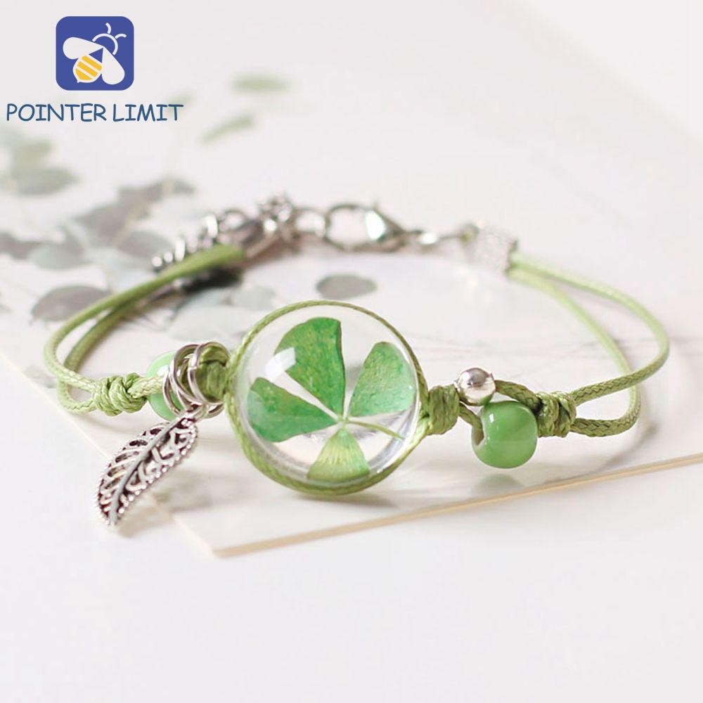 Pointer LIMIT Vòng Tay Hoa Khô Món Quà Trang Sức Có Thể Điều Chỉnh Lá ...