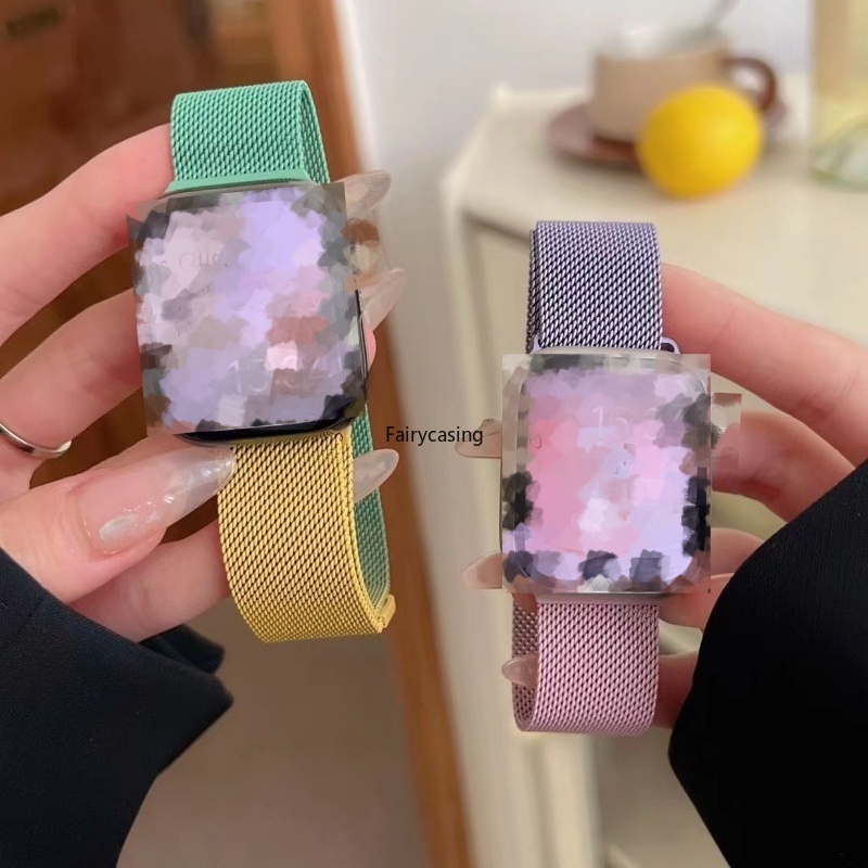 Milanese loop strap cho apple watch band 44mm 40mm 45mm 41mm 42mm 38mm ...