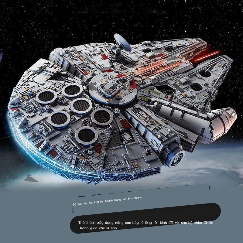Millennium Falcon Star Wars tàu vũ trụ khối xây dựng cho bé trai người ...