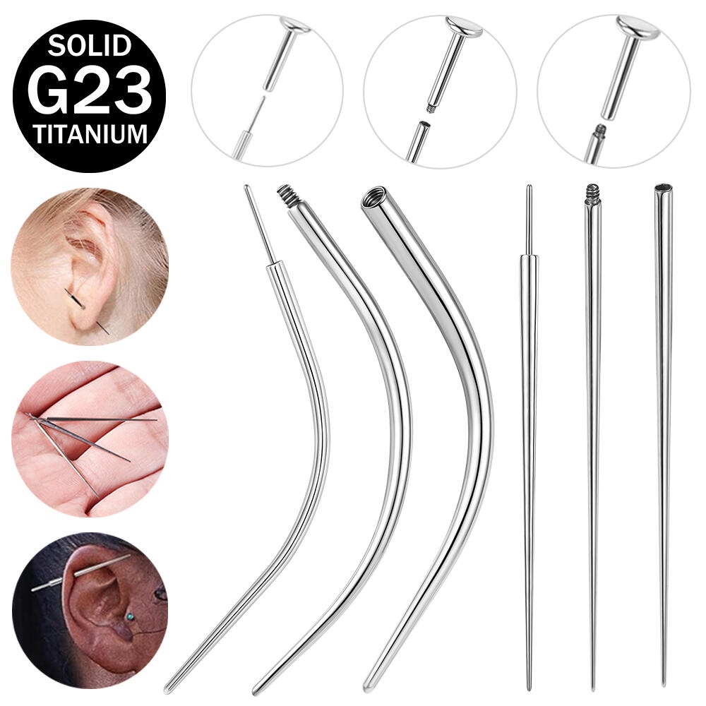 1 Dụng Cụ Xỏ Khuyên Bằng Thép Titan G23 14G / 16G / 18G / 20G | Shopee Việt Nam