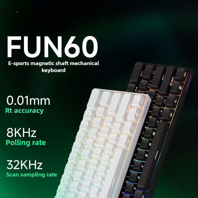 Trò chơi FUN60 Bàn phím chuyển đổi từ tính Kích hoạt nhanh 8K Bàn phím cơ tỷ lệ bỏ phiếu Tùy ...