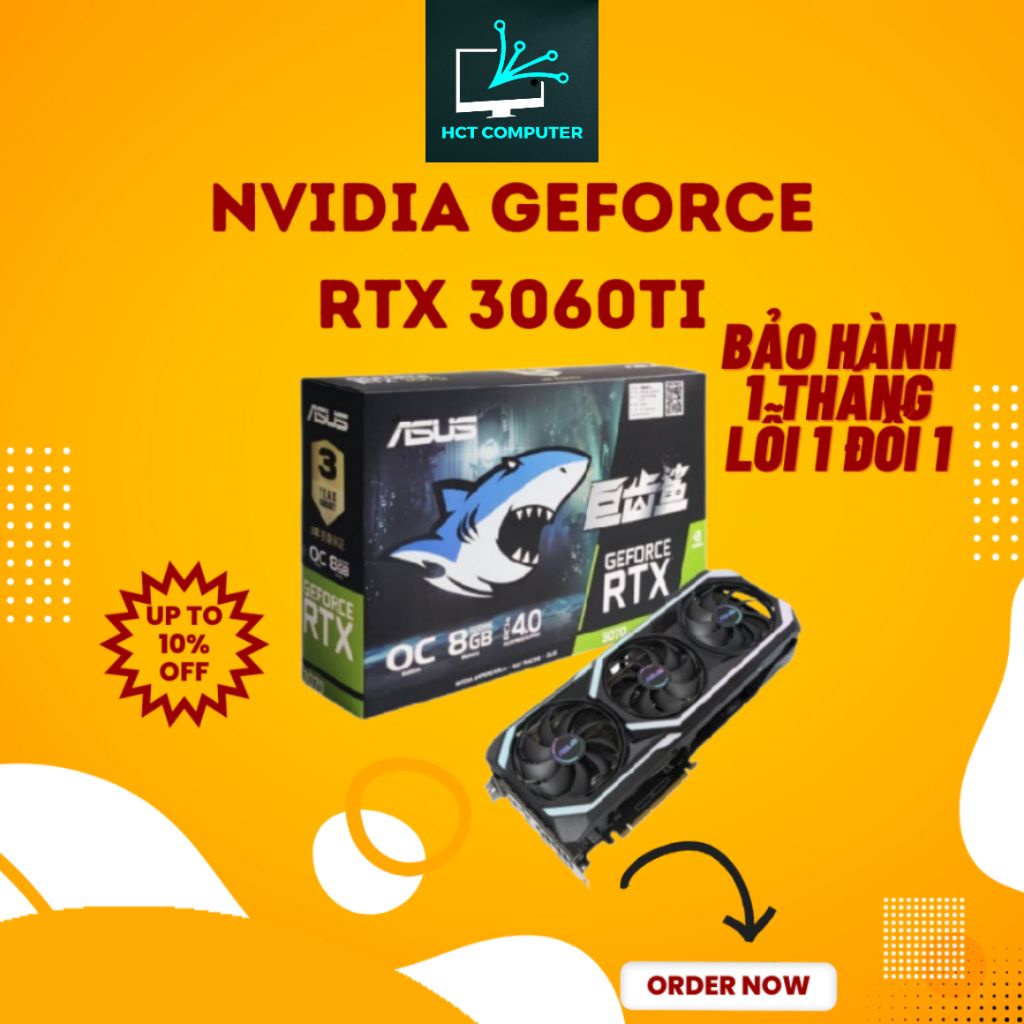 VGA RTX 3060TI Asus Shark cũ | Shopee Việt Nam