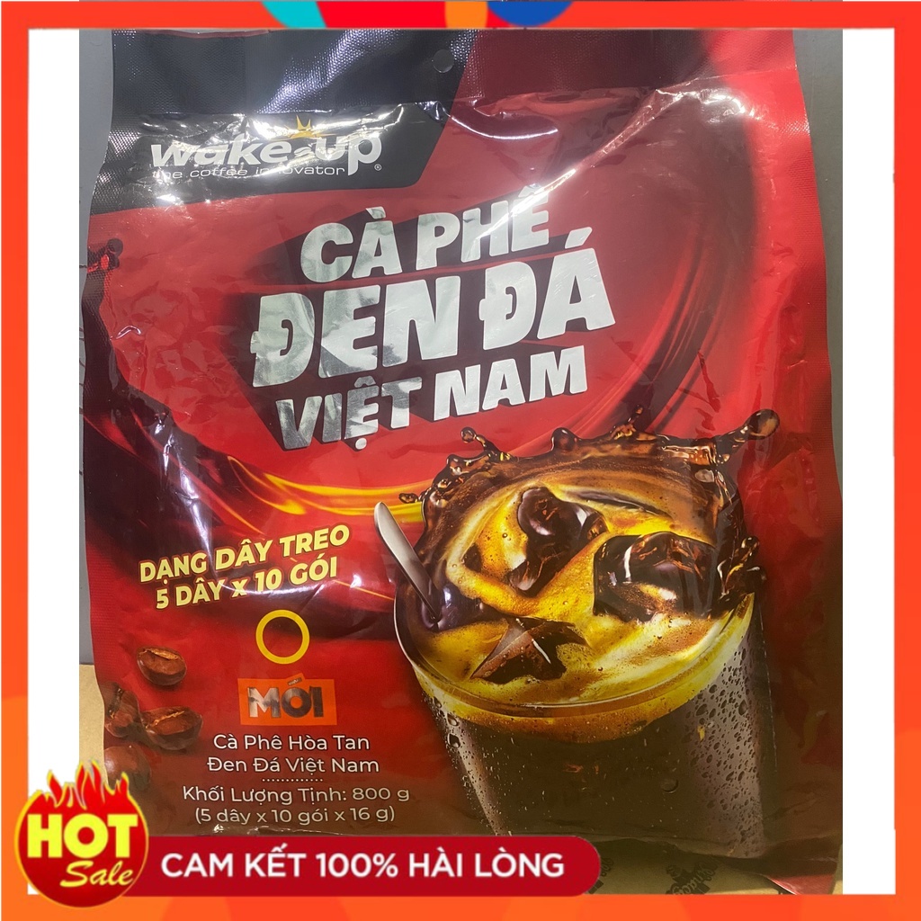 Cafe wake up đen đá (Bich 50 gói x 16gr ) Date T10/2024 | Shopee Việt Nam