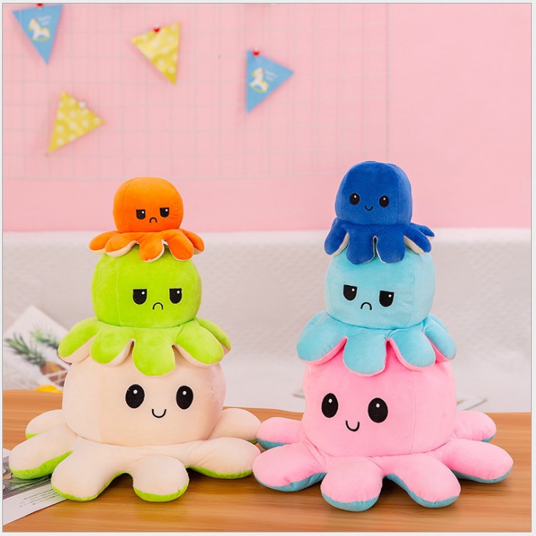 Hot Sale# Octopus Turn-over Octopus Doll Double-Sided Flip Doll Small ...