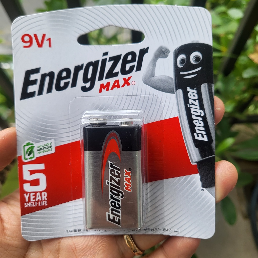 Pin 9V Energizer Alkaline 6LF22 - Vỉ 1 viên pin vuông dung lượng cao | Shopee Việt Nam
