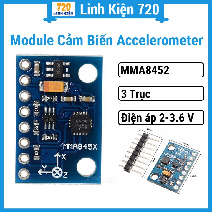 Module cảm biến Accelerometer 3 trục MMA8452 | Shopee Việt Nam
