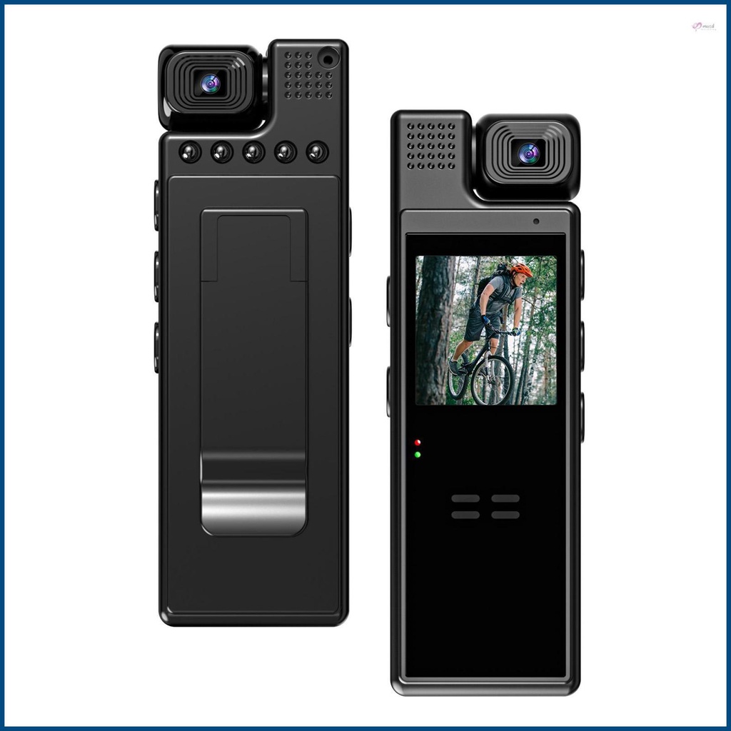 Body Camera with Audio and Video Recording 4K UHD Mini 180°Lens ...