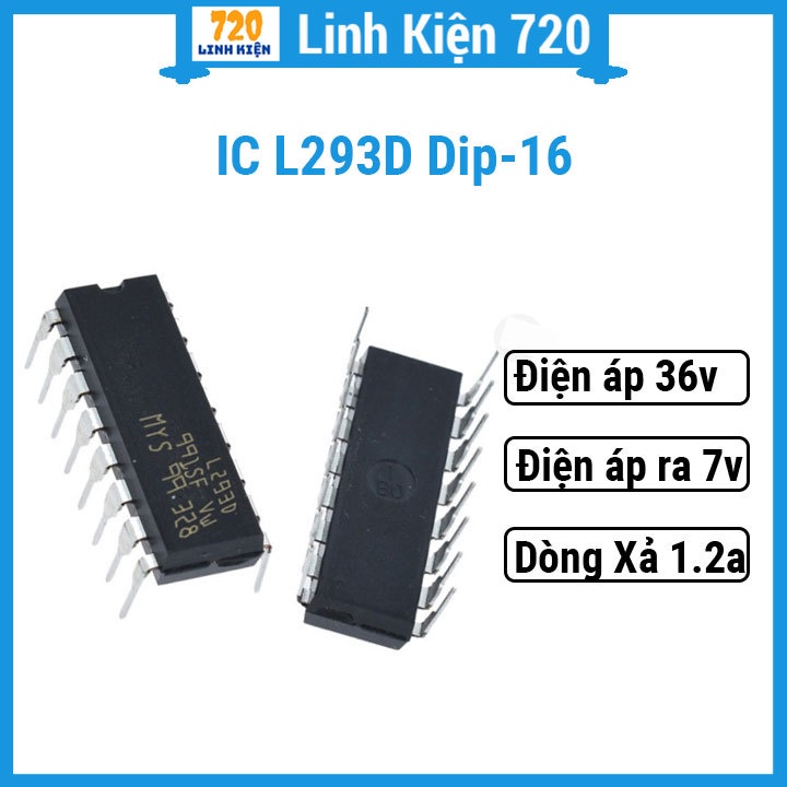 IC L293D Dip-16 IC Texas điều khiển động cơ | Shopee Việt Nam
