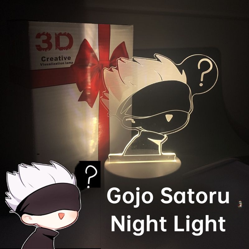 Gojo Satoru Jujutsu Kaisen Itadori Yuji 3d Night Light smile Hình Ngoại ...