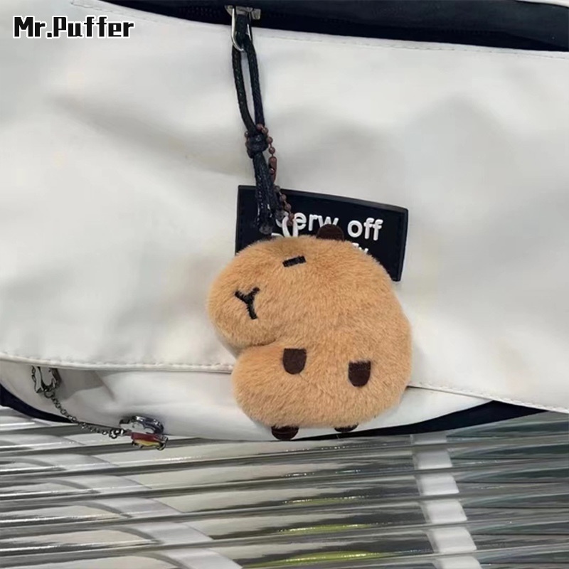 Mr.puffer Mặt Dây Chuyền Hình Búp Bê capibala Nhồi Bông Trái Tim Hoạt ...