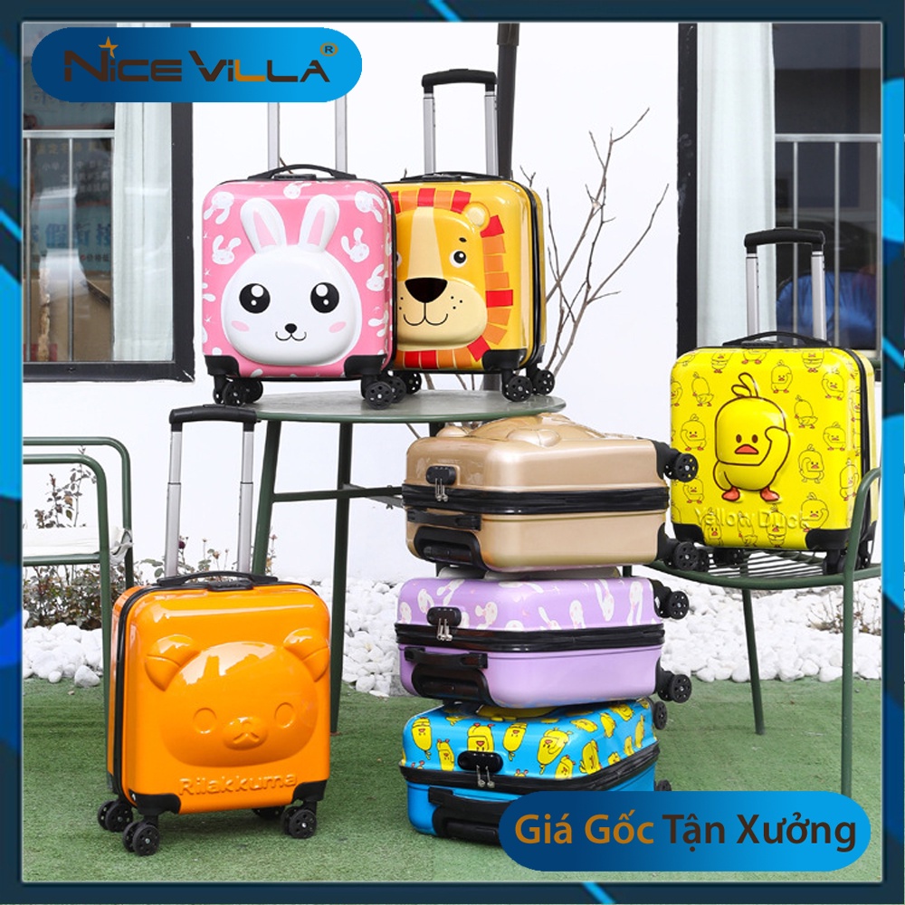 Vali Kéo Trẻ Em. Vali Size 18 inch Cho Bé Trai Và Gái, Dập Nổi 3D Ngộ ...
