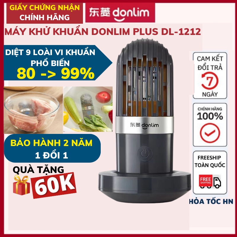 Máy khử khuẩn thực phẩm Donlim Plus DL-1212, máy khử trùng rau củ quả ...