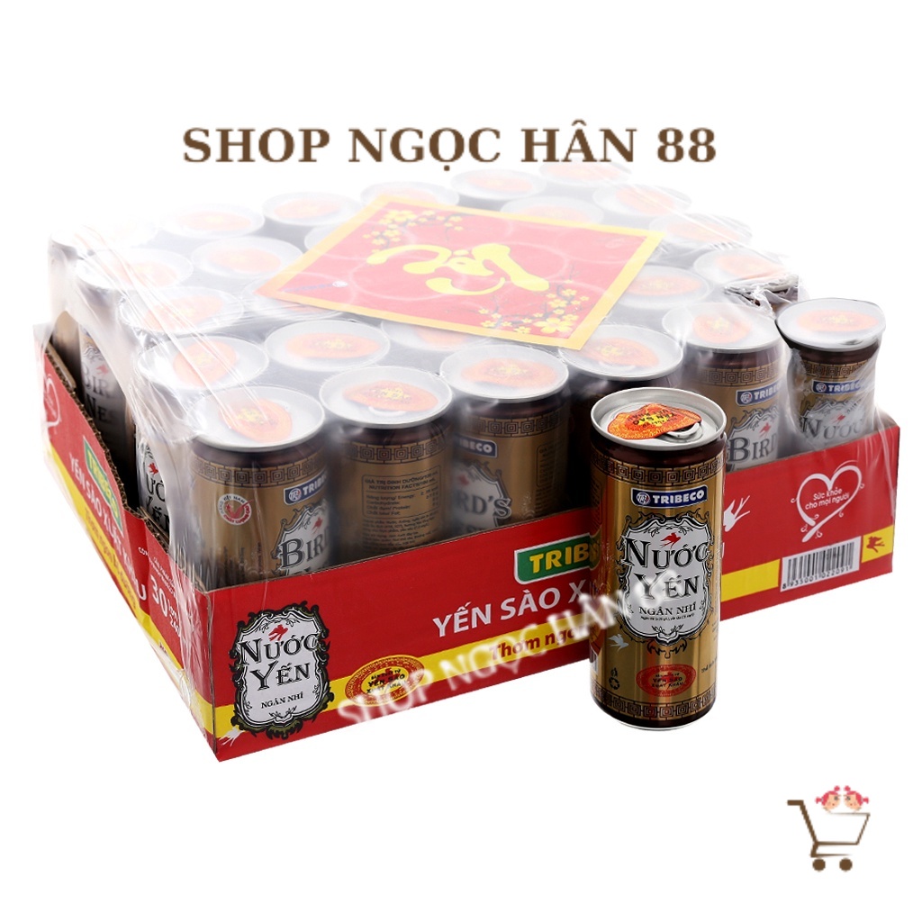 Thùng 30 lon x 240ml Nước Yến Ngân Nhĩ Tribeco | Shopee Việt Nam