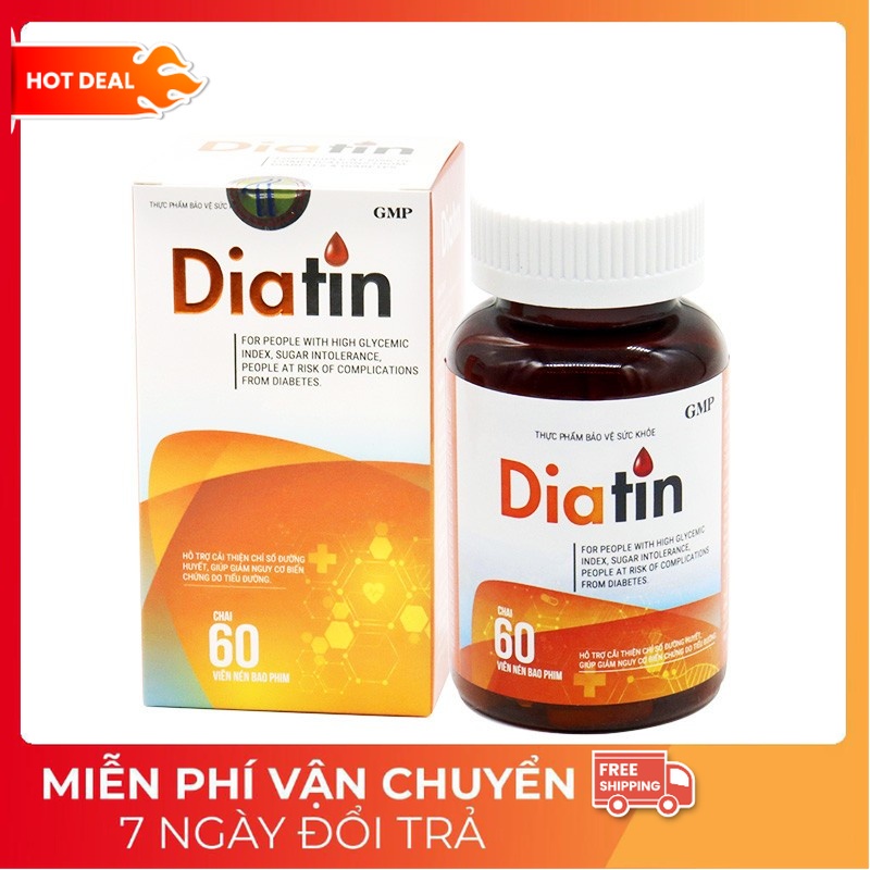 Viên uống bảo vệ sức khỏe Diatin hỗ trợ cho người bệnh tiểu đường ...
