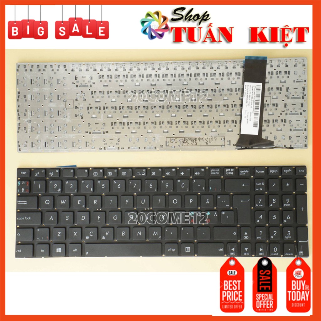 Bàn phím laptop Asus N56J N45JN N550 Q550 Keyboard | Shopee Việt Nam