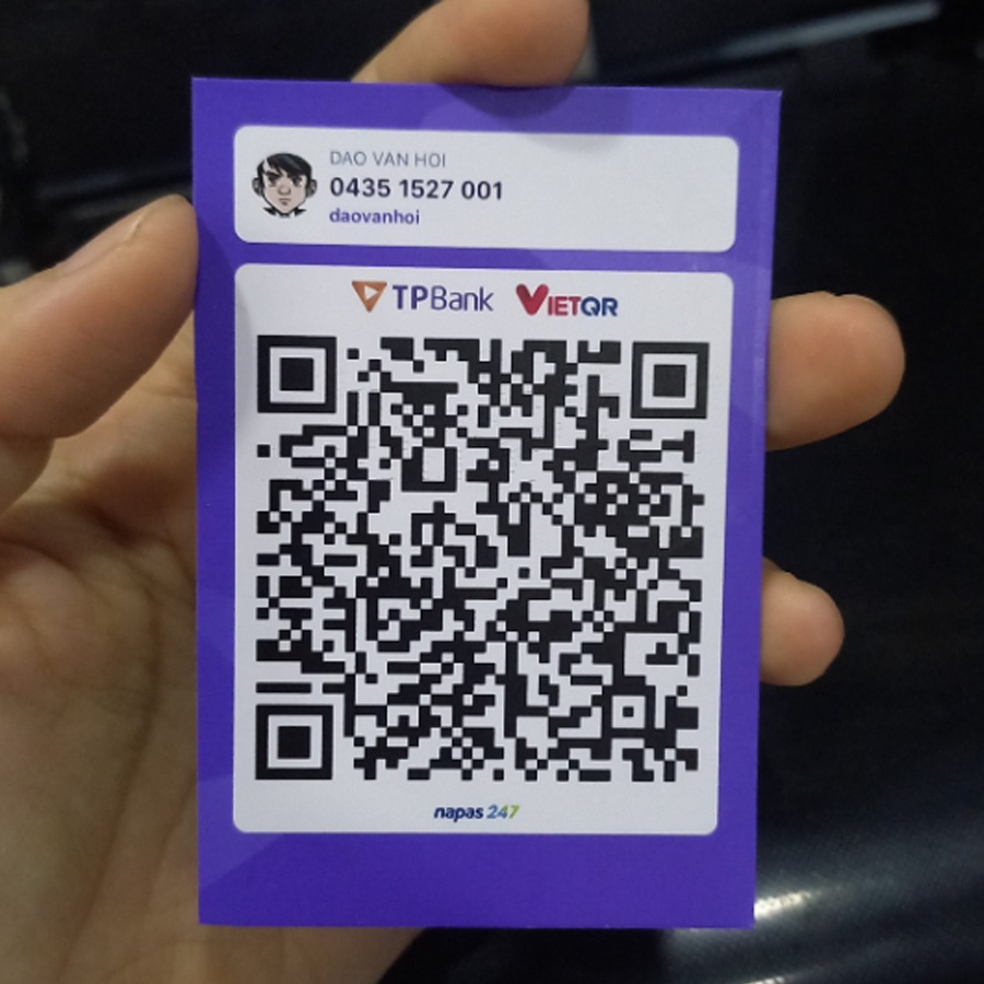 Miếng Decan QR Code Thanh Toán, Bóc Dán Dễ Dàng, Dán Ốp Điện Thoại, Bàn ...