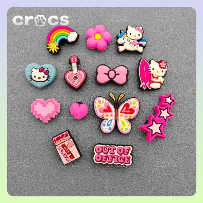 sticker dép crocs Hello Kitty jibbitz crocs stiker dép cross charm dép ...