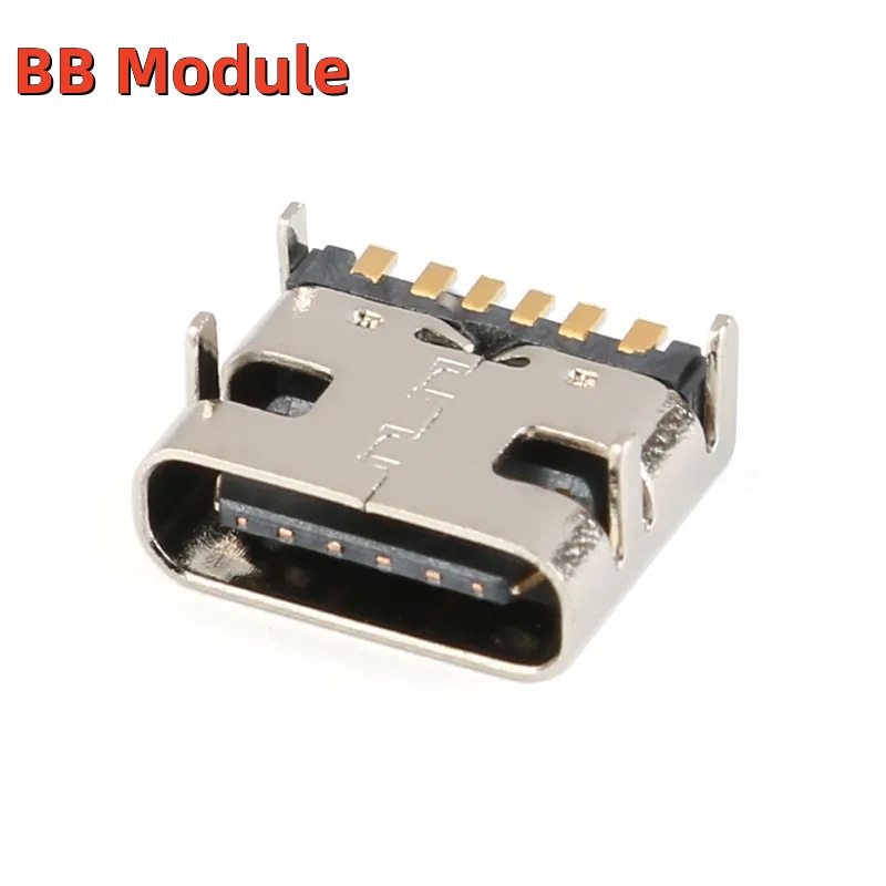 Set 10 Ổ Cắm 6 Chấu smd micro usb type c 3.1 Chuyên Dụng Chất Lượng Cao ...