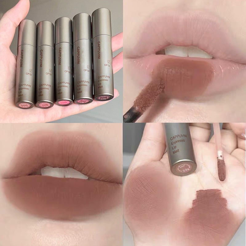 Son Kem Lì Cappuvini Lâu Trôi Mềm Mượt Son Bóng | Shopee Việt Nam