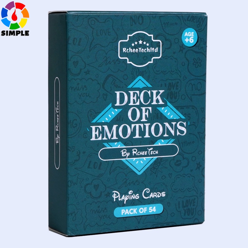 Deck of Emotions Card Game 54 Cards Including Questions About Feelings ...