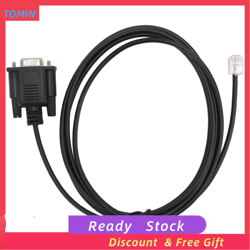 Tominihouse DB9 RS232 to RJ11 6P4C Serial Console Cable PVC 6ft Plug ...