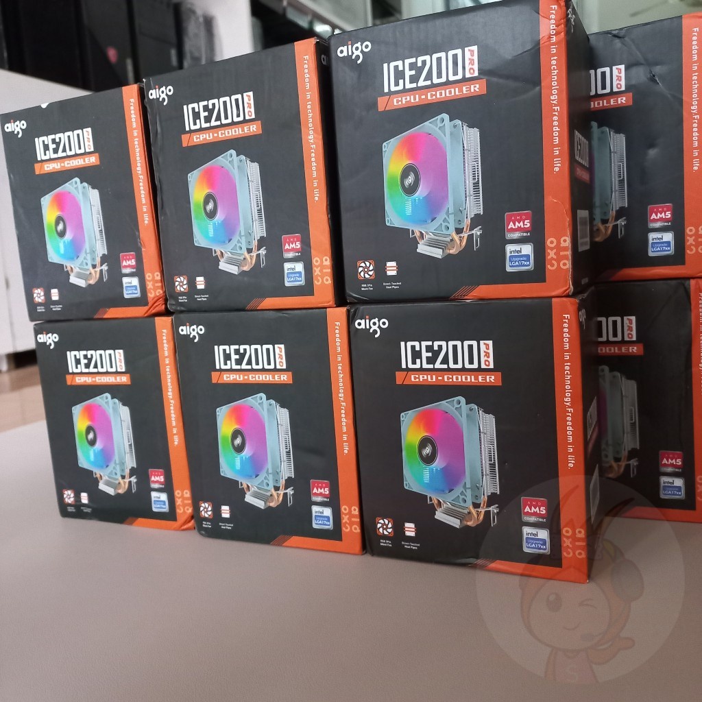 Tản Nhiệt Khí CPU AIGO ICE 200Pro/IEC400SE White- Fan 9cm Led RGB-2 ống ...