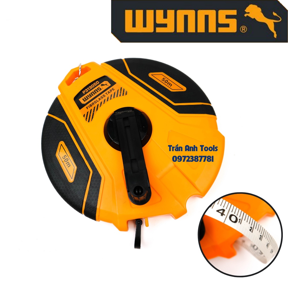 Thước dây sợi thủy tinh cao cấp Wynn's 30m 50m Thước cuộn, thước vải ...
